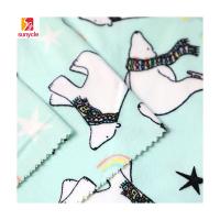 China Cartoon Printed Velour Velvet Fabric 150gsm Polyester for sale