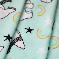 China Cartoon Printed Velour Velvet Fabric 150gsm Polyester for sale