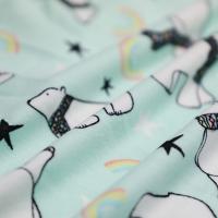 China Cartoon Printed Velour Velvet Fabric 150gsm Polyester for sale