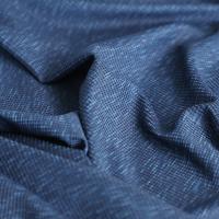 China Blue Cationic Polyester Single Jersey Fabric Spandex Waffle Knit for sale
