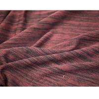 China Red And Black 100 Cotton Single Jersey Fabric 180gsm For Short Sleeve Clothes for sale
