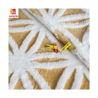 China Sunflower Jacquard Shu Velveteen Fabric 280gsm For Home Textile Blanket Pillowslip for sale
