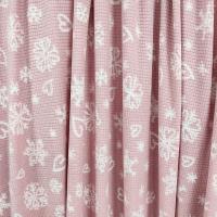 China Soft Jacquard Printed Pink Micro Polar Fabric 160gsm for sale
