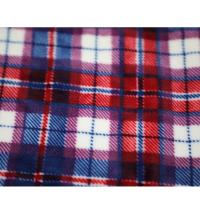 China Plaid Printed 280gsm Micro Fleece Fabric For Garment Scarf for sale