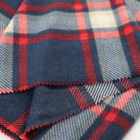 China Plaid Printed Classic Micro Fleece Fabric 350gsm For Gloves Scarf for sale