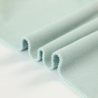China Thick Solid Color Micro Fleece Fabric 350gsm For Garment Blankets for sale