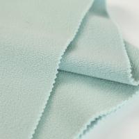 China Thick Solid Color Micro Fleece Fabric 350gsm For Garment Blankets for sale