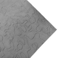 China Patterned Embossed Polyester Microfleece Fabric 220gsm for sale