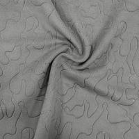 China Patterned Embossed Polyester Microfleece Fabric 220gsm for sale