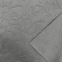 China Patterned Embossed Polyester Microfleece Fabric 220gsm for sale
