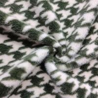 China 100% Polyester Patterned Faux Fur Fabric 380gsm 288F for sale