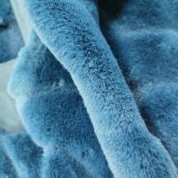 China Sheared Rabbit White Faux Fur Fabric 350gsm 288F 100% Polyester for sale