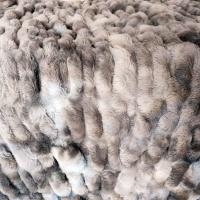 China Polyester Spandex Stretchy Faux Fur Rabbit Fabric 350gsm For Blankets Carpet for sale