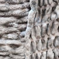 China Polyester Spandex Stretchy Faux Fur Rabbit Fabric 350gsm For Blankets Carpet for sale
