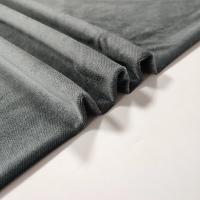 China 150D 210gsm Holland Velvet Fabric Plain Upholstery for sale