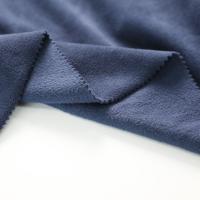 China Solid Brushed Polar Micro Fleece Fabric For Warm Clothes Dress for sale