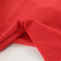 China Red Jacquard Polar Fleece Fabric Material For Shoes Tent for sale