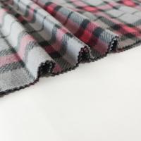 China Plaid Printed Micro Fleece Fabric Classic Polar For Scarves Gloves Dress for sale