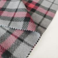 China Plaid Printed Micro Fleece Fabric Classic Polar For Scarves Gloves Dress for sale