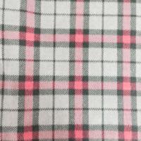 China Plaid Printed Micro Fleece Fabric Classic Polar For Scarves Gloves Dress for sale