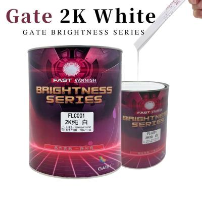 China Automotive 2K White Paint Powerful Durable Finish 4L Workshop Car Repair Coating for sale