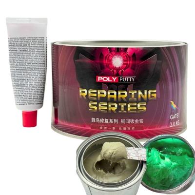 China BPO Poly Putty Fiberglass Body Filler Quick Drying For Bumper Repair 1kg for sale