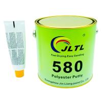 China Superior 4kg Pro CHPO 580 Car Body Filler Putty Clean Sanding 100:2 Ratio for sale