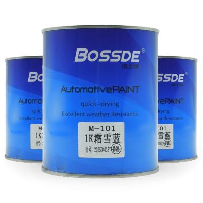 China Frost Blue Automotive Paint Colorant Premium 1K Basecoat 1L High Gloss Finish for sale