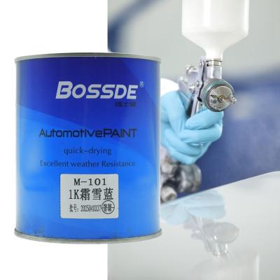 China Frost Blue 1K Basecoat Paint Exceptional Weather Resistance 1L Semi Transparent Tint for sale