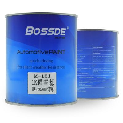 China Frost Blue Automotive Paint Colorant Strong Tinting Power 1K 1L Durable Finish for sale