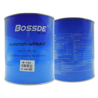 China Marine Vessels 1K Standard White Car Paint Smooth Finish Refinish Jobs for sale