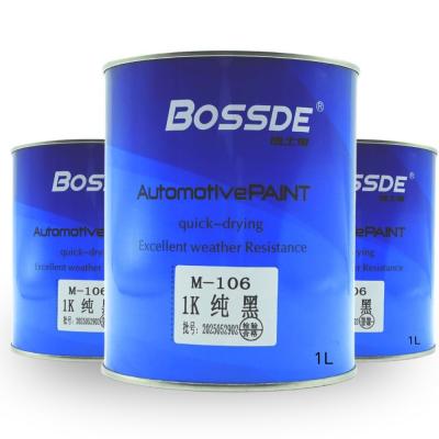 China Fast Drying 1K Black Basecoat Easy Spraying Strong Opacity For Auto Industrial Use for sale