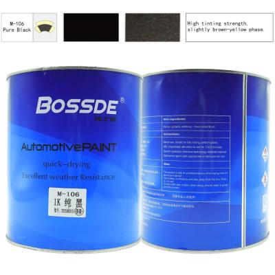 China Trusted 1K Black Paint Superior Adhesion Weather Resistant Finish For Cars Motorcycles for sale