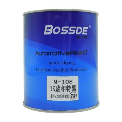 China 1L And 4L 1K Blue Shade Automotive Jet Black Base Coat Strong Hiding Power for sale