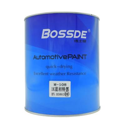 China Superior Blue Undertone Black 1K Automotive Paint Deep Gloss Finish for sale
