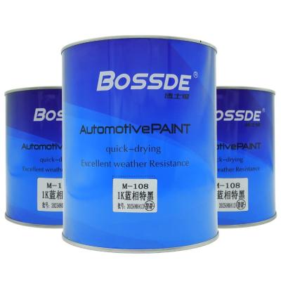 China 1K Blue Shade Black Car Basecoat Excellent Weather Resistance Easy Application for sale