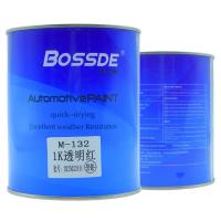 China Premium 1K Transparent Red Car Paint Basecoat Intense Clarity Excellent Adhesion for sale