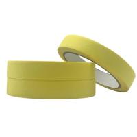 China Professional Yellow Automotive Masking Tape High Temperature 100°C Resistant for sale