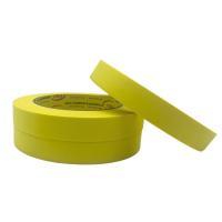 China 100 Degree Heat Resistant Yellow Masking Tape For Auto Refinishing for sale