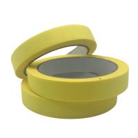 China OEM 100 Degree Yellow Automotive Masking Tape For Automotive Body Refinish Repair for sale