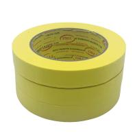 China 100 Degree Heat Resistant Yellow Masking Tape For Auto Refinishing for sale