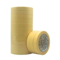 China High Performance Yellow 100°C Automotive Masking Tape For Precise Paint Lines for sale