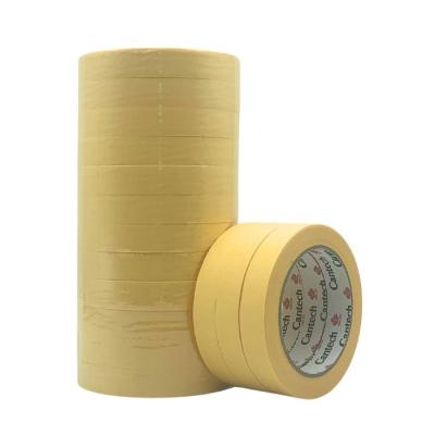China High Performance Yellow 100°C Automotive Masking Tape For Precise Paint Lines for sale