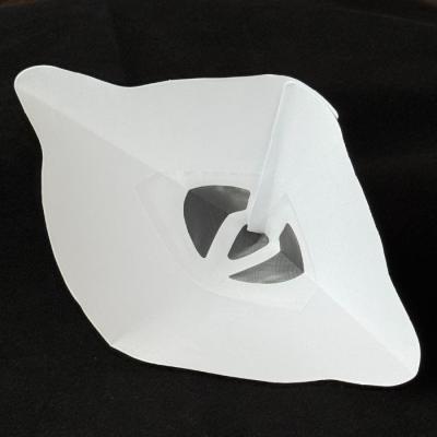 China Premium 125 Micron White Paper Paint Filter Cone For Oil Based Automotive Paints for sale