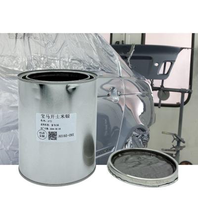 China Automotive Basecoat Paint Strong Metallic Finish 1L BMW 5 Series A72 Cashmere Silver for sale