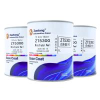 China Auto Body White Basecoat Durable Crystal Finish 1L High Performance For Car Painting for sale
