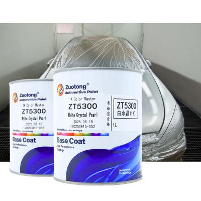 China Car Refinish White Paint Efficient Crystal Pearl 1L Fast Drying For Auto Body Work for sale
