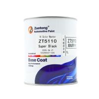 China Zuotong Auto Body Black Paint Durable Strong Coverage Solution 1L Easy Spray Refinish for sale