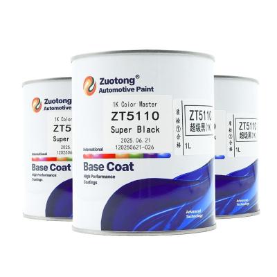 China Car Refinish Black Paint Advanced Fast Dry Formula 1L High Efficiency Workshop Use for sale