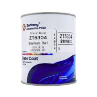 China Automotive Base Coat Powerful Color Control 1K Golden Pearl 1L Refinish Paint for sale